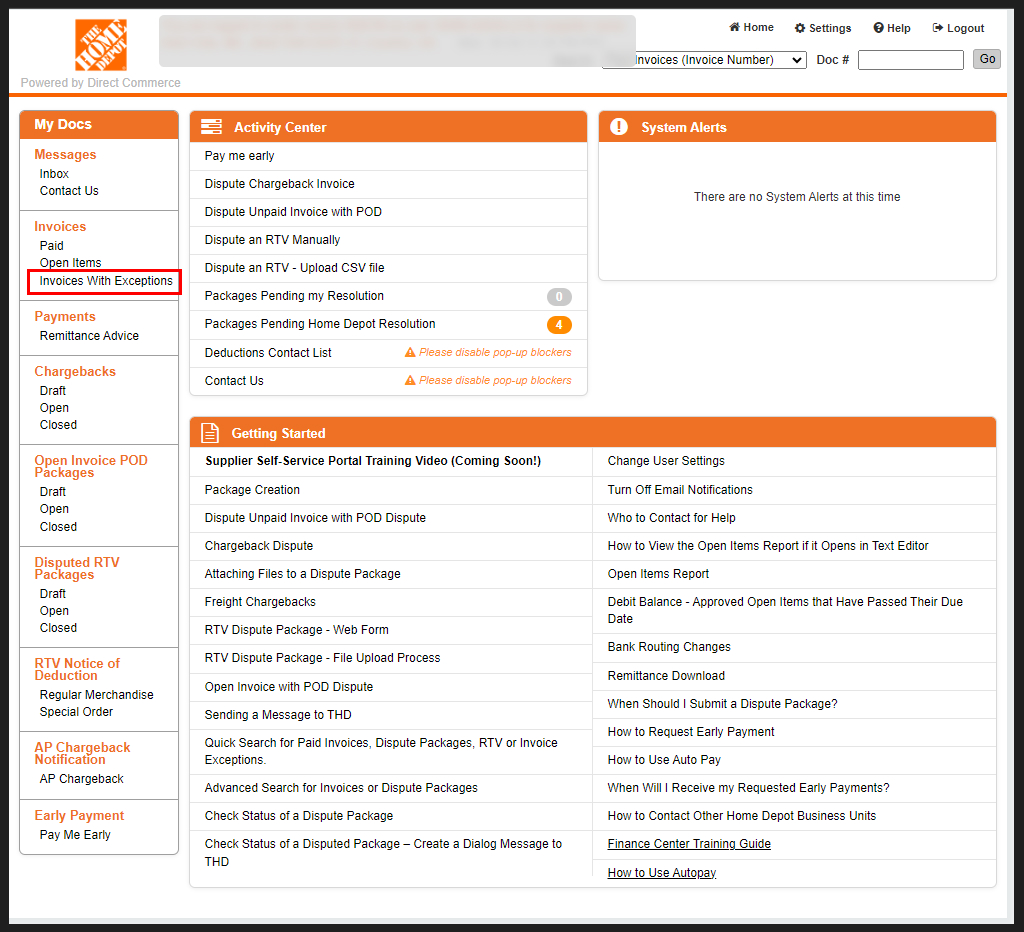 Home Depot Supplier Hub: Disputing Home Depot Deduction with iNymbus